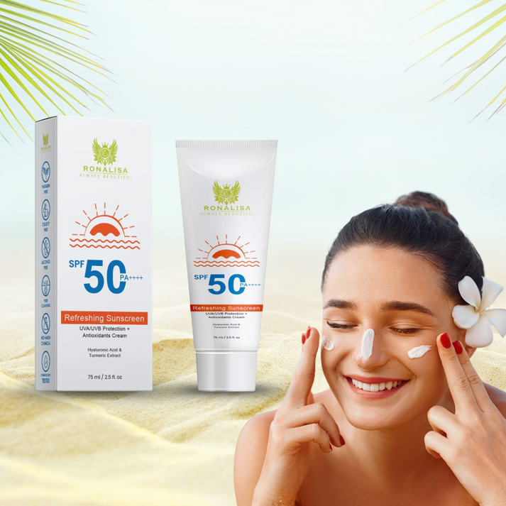 SPF 50 With Turmeric Extract And Hyaluronic Acid – Ronalisa
